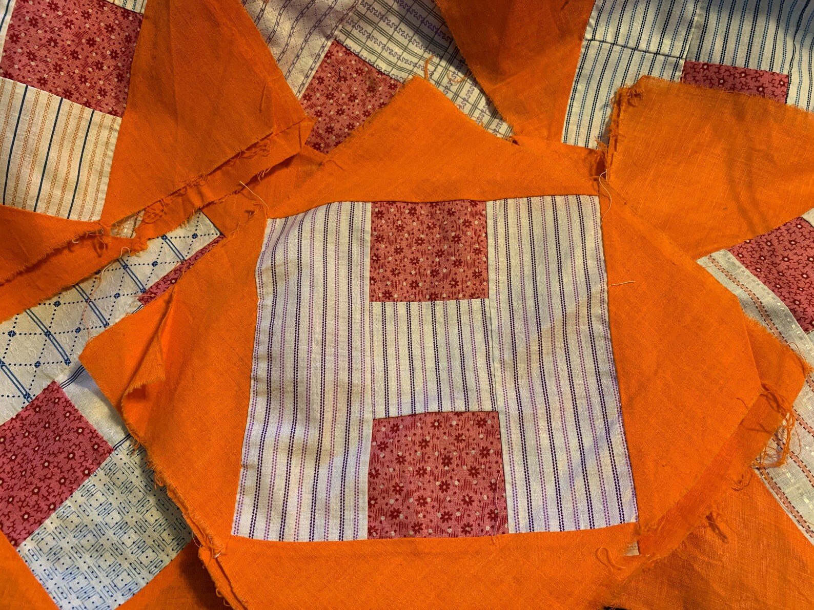 11 Antique 'H' Pattern Quilt Blocks // 9.5-10.5 - Etsy