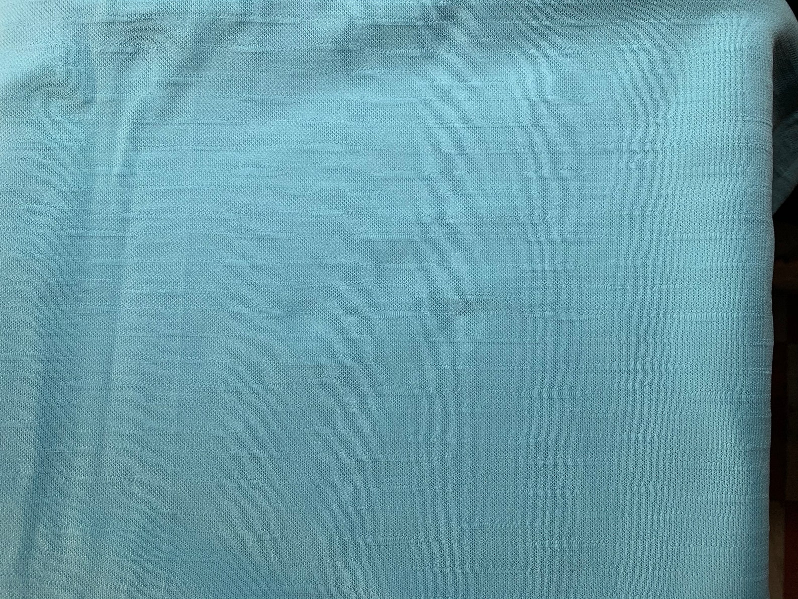 Vintage Robins Egg Blue Polyester Knit Fabric // 50x62" > Unused ...