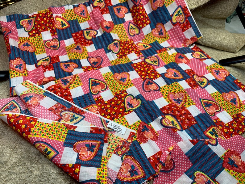 Vintage Cheater Cloth Fabric Scraps // 2- 10x44" Pcs + Sleeves ...