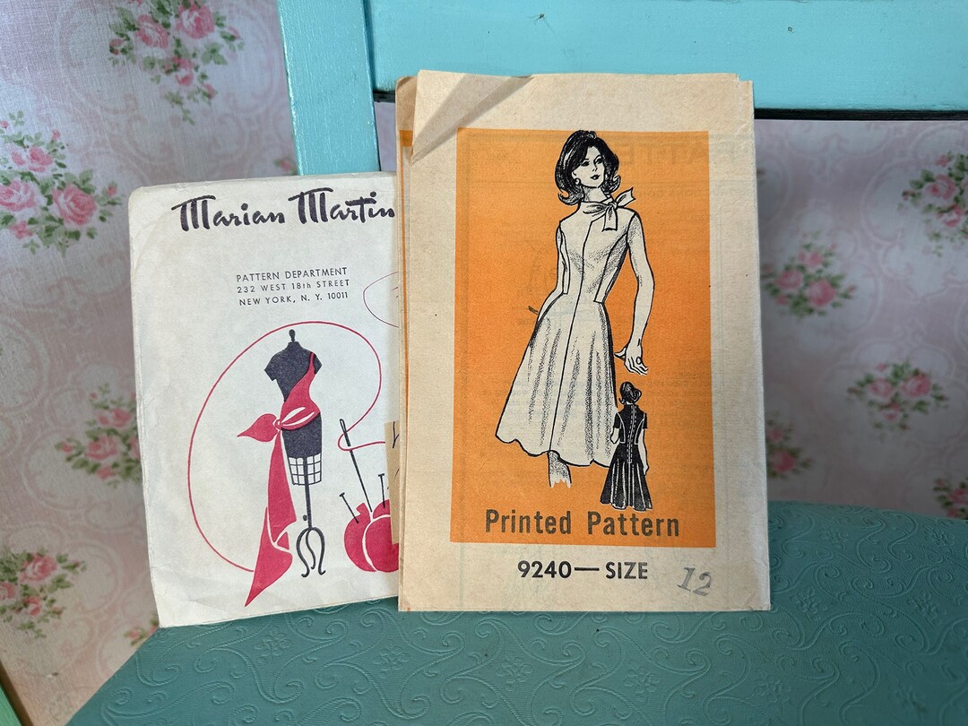Vintage 1970s Dress Pattern // Marian Martin Mail Order Printed Pattern ...