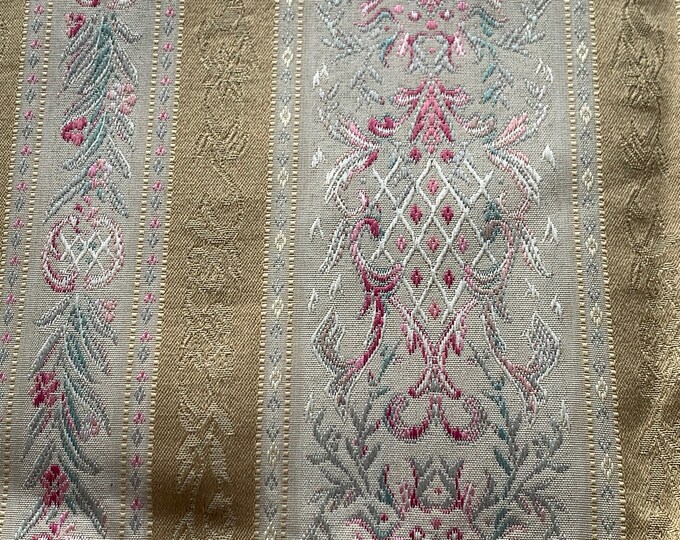 Vintage Regency Stripe Upholstery Fabric // 70x59" > Muted Antique ...