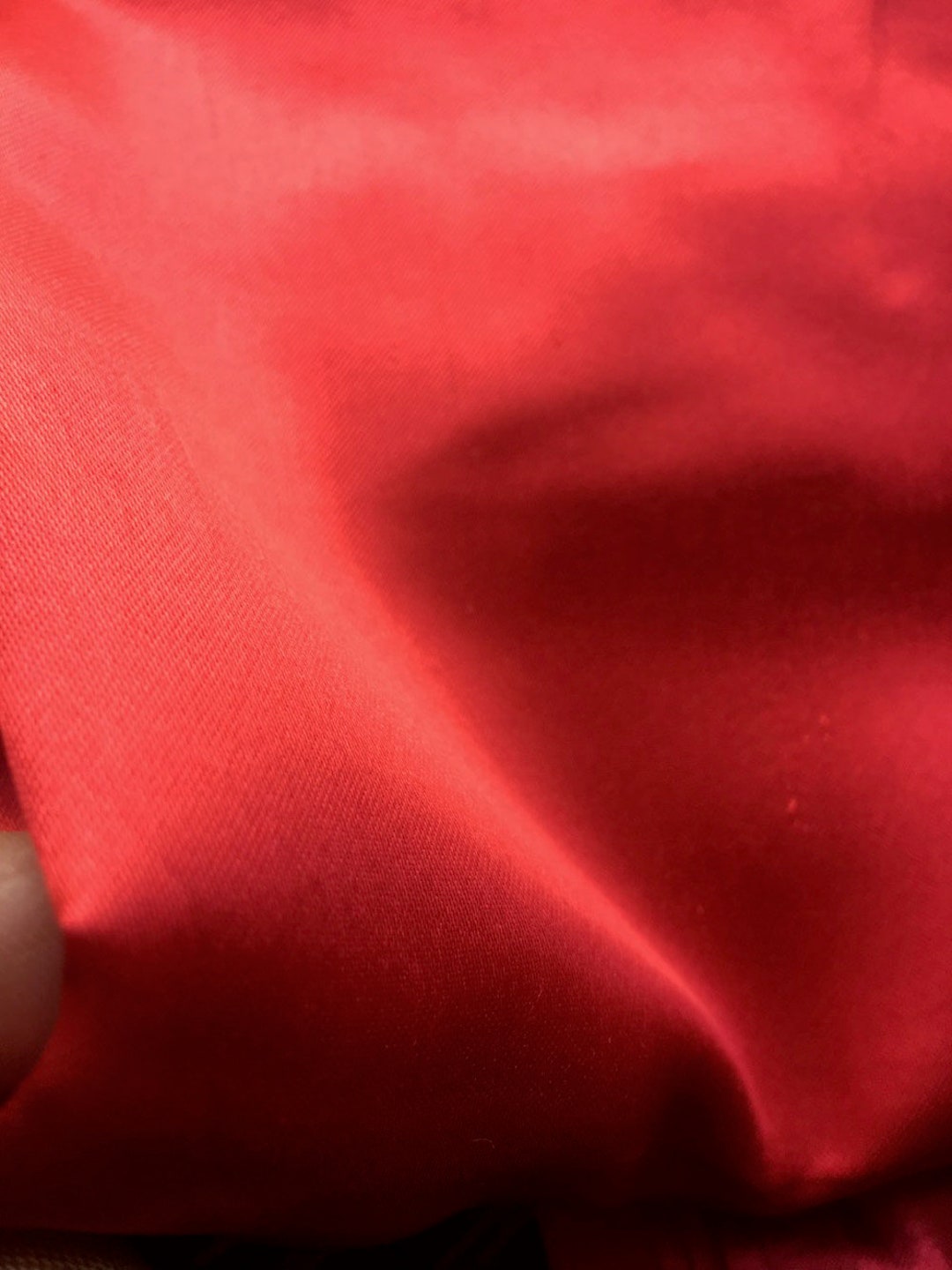 Vintage Red Satin Fabric // 72x44" > Last Piece of This One- Soft ...