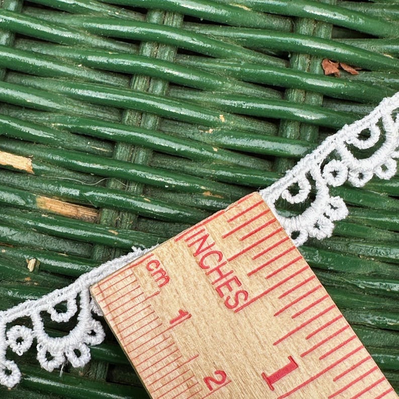 Vintage Scalloped Lace Edging // 7/8" Wide (13 Yds Available ...