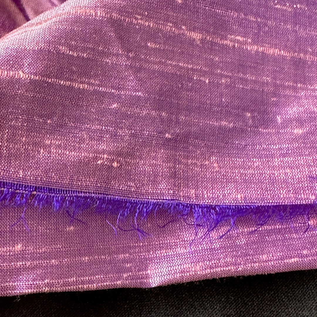 Iridescent Color Changing Silk Dupioni Fabric- Purple, Lavender, Pink ...