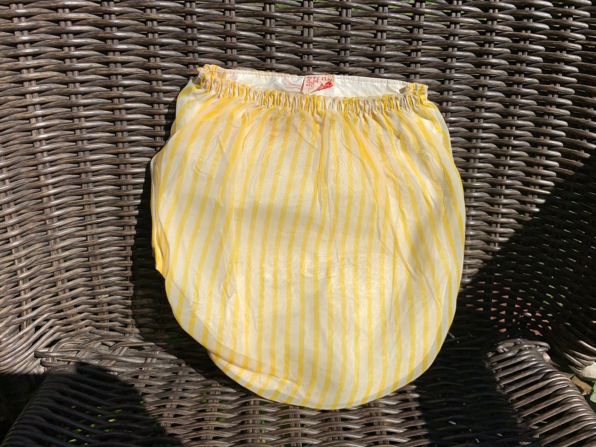 Vintage "cutie-pants" Nylon Diaper Cover // Medium > Sheer Yellow and ...