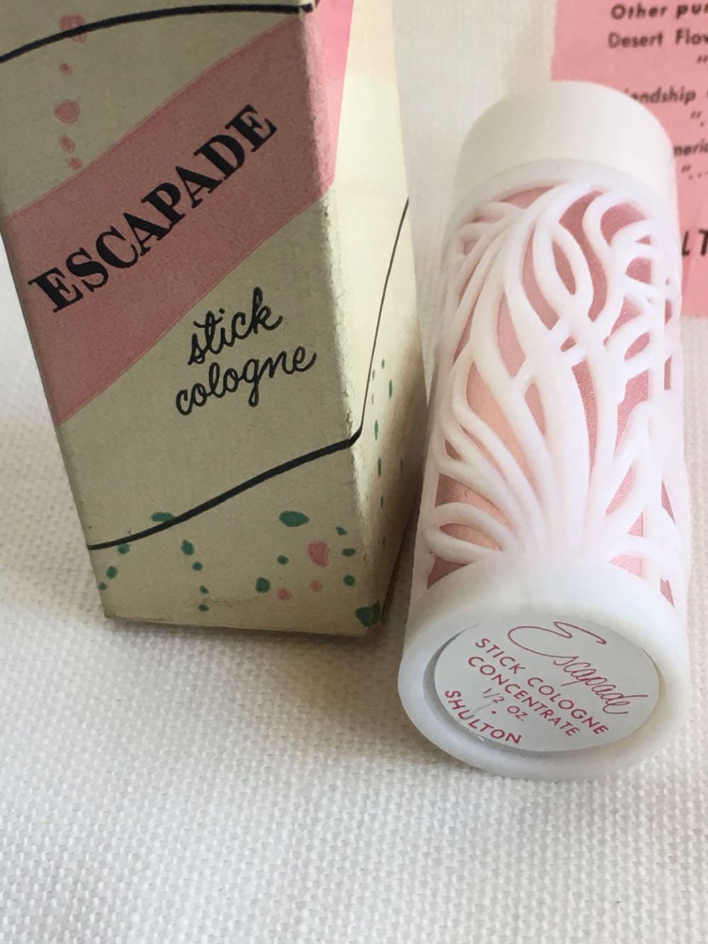 Vintage Escapade Stick Cologne Concentrate by Shulton // 1/2 - Etsy