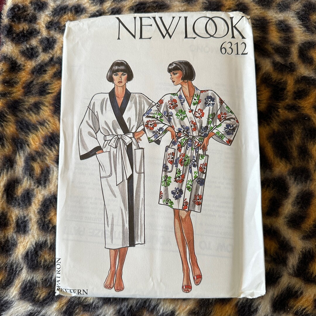 Kimono Robe Pattern // New Look 6312 Sizes 8-10-12-14-16-18 Unused ...