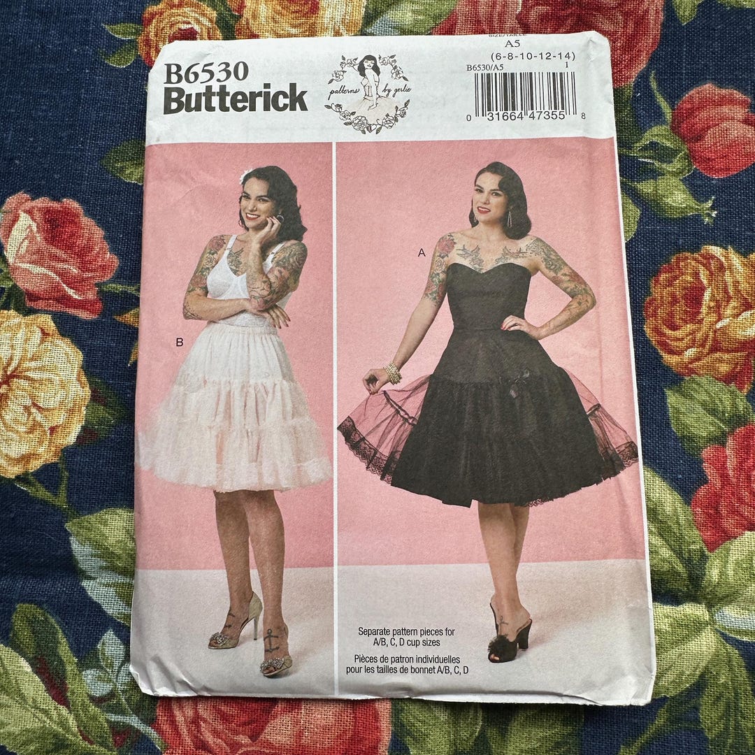 Misses' Full Slip & Petticoat Pattern by Gertie // Butterick 6530 > Sz ...