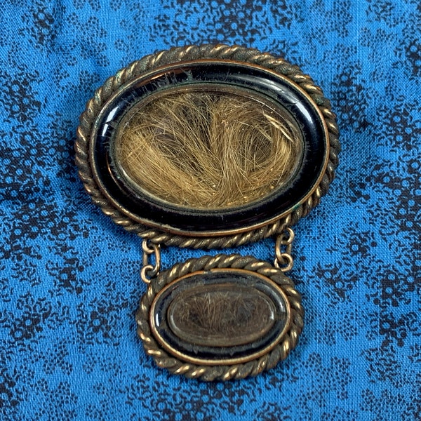Antique Victorian Hair Brooch - Etsy