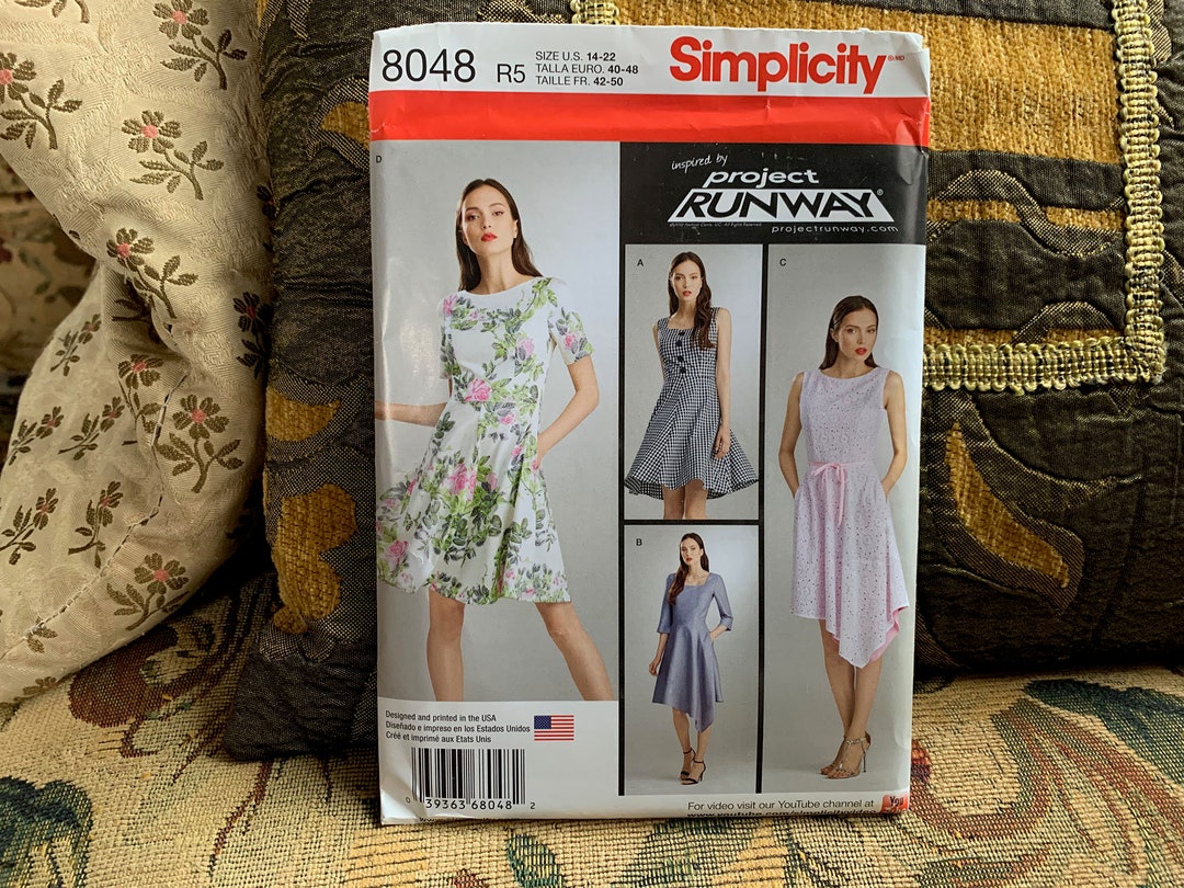 Misses Dress With Bodice and Skirt Variations Pattern // Simplicity ...