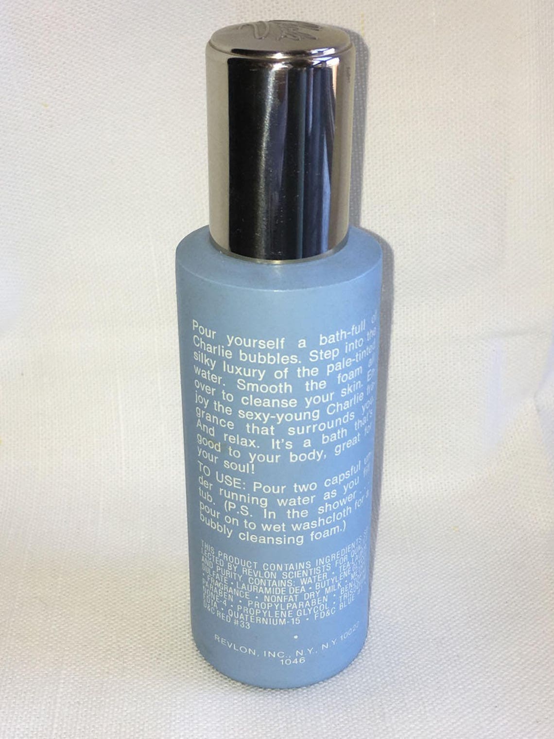 Vintage Charlie Body Silk Foambath Bottle // 4 Fl Ozs | Etsy