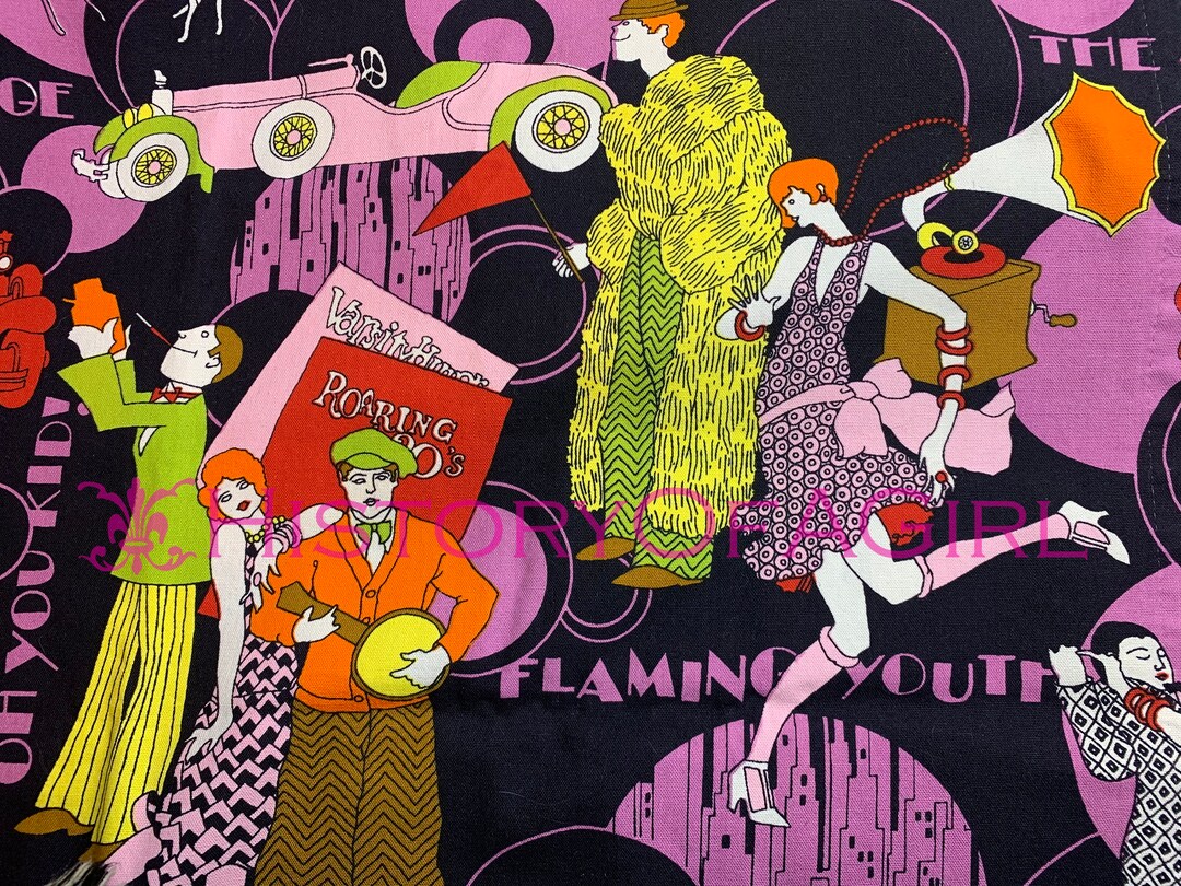 Vintage Flapper Girl Shower Curtain & Valance // 67x68" + 96x9" > Crazy ...