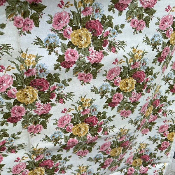 Waverly Rose Fabric - Etsy