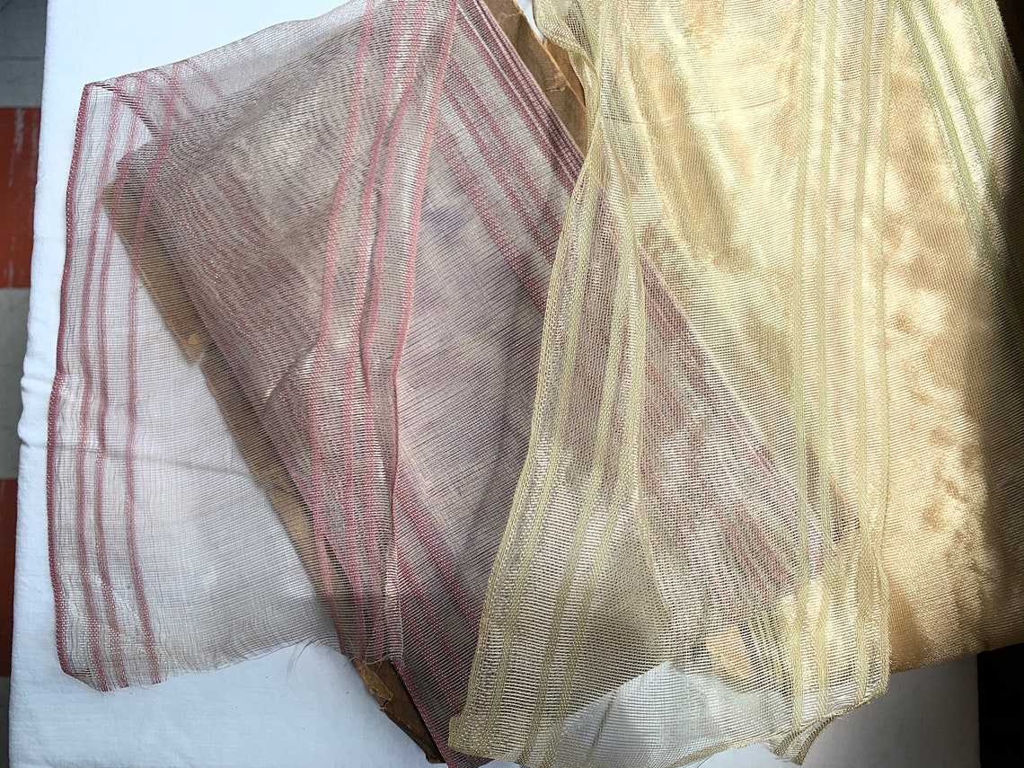 Antique Vintage Sheer Crinoline Ribbon Tape // 5" Wide, BTY > Ivory OR ...