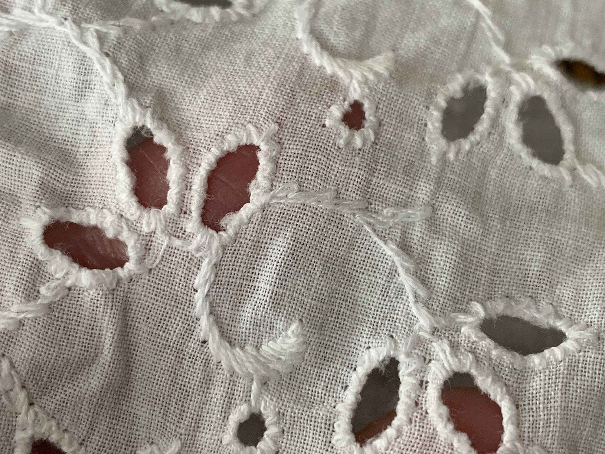 Sewing Vintage Embroidered Eyelet Petticoat Edging Trim // 9 x 96 ...