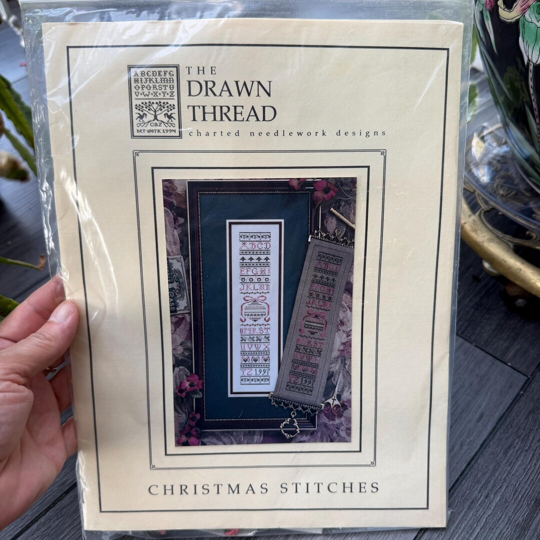 The Drawn Thread Counted Cross Stitch Kit "christmas Stitches" Sampler ...