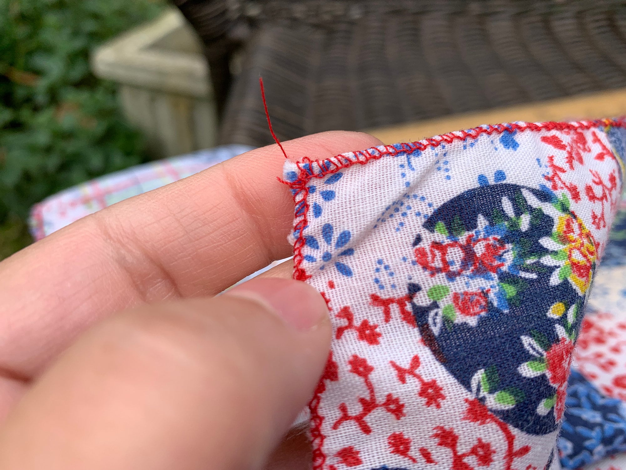 Vintage Calico Cheater Cloth Fabric // 20x21" > Table Center, Napkin ...