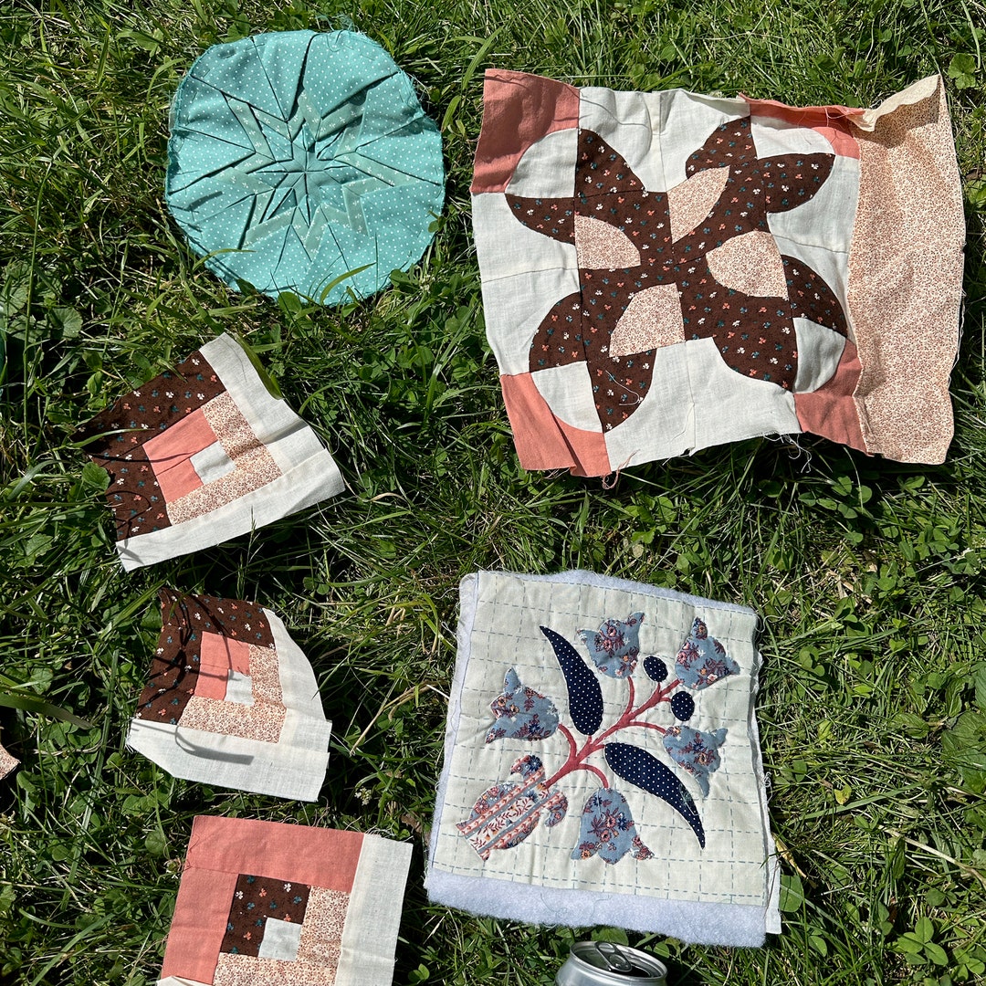 Assorted Quilt Blocks & Extra Scrap Pieces // Odd Pieces of a Started ...