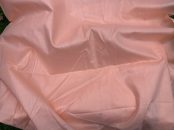 Vintage Solid Peachy Pink Cotton Fabric // 114x43.5 | Etsy