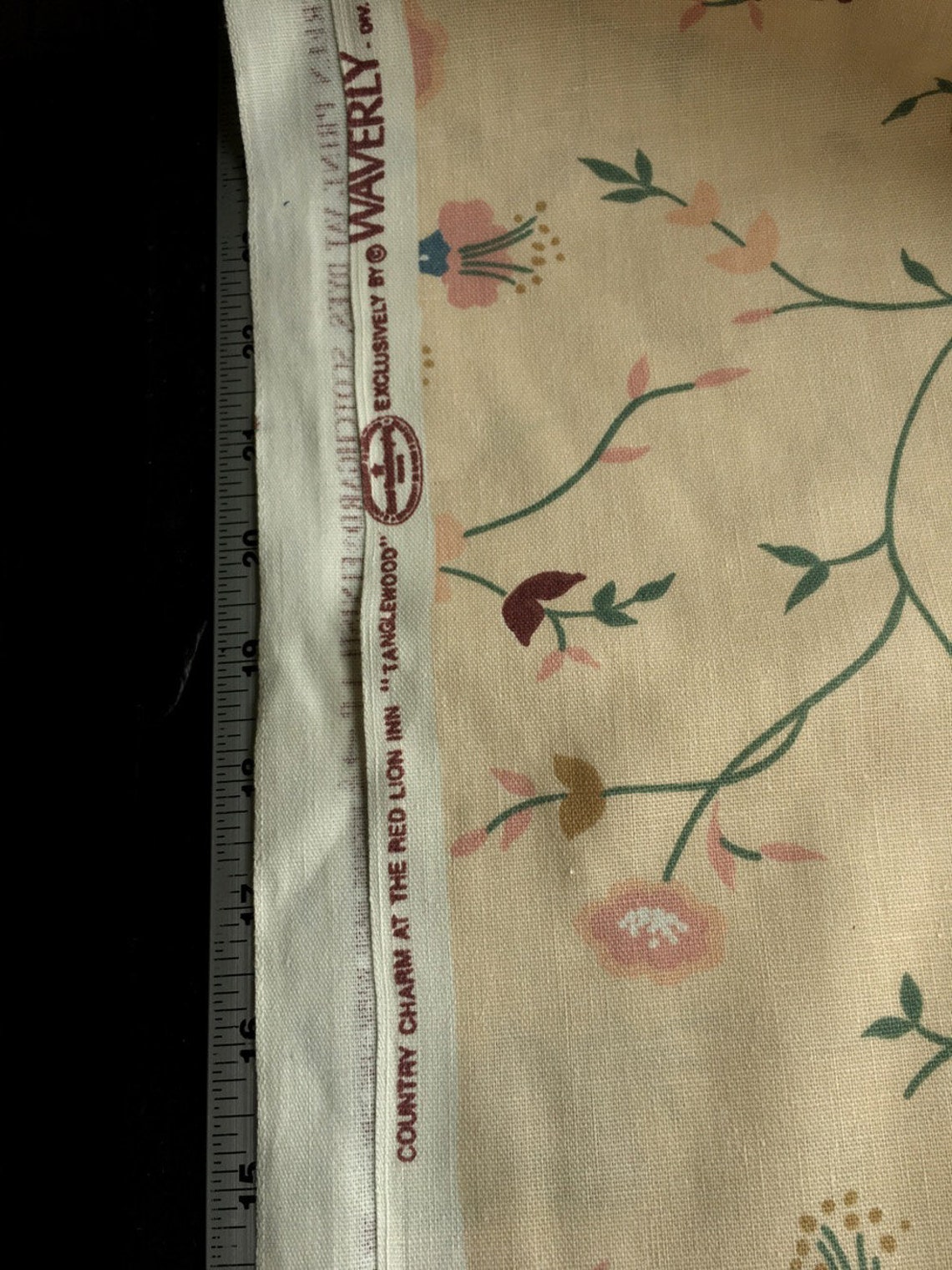 Vintage Waverly "tanglewood" Fabric // 6 Yds X 48" > Schumacher Country ...