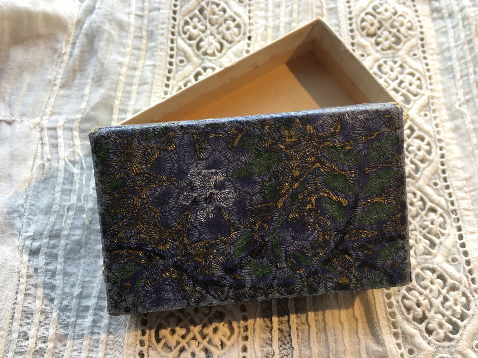 Antique Vintage Paper Box // 1.75x3 Victorian - Etsy