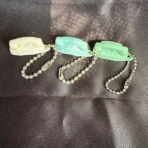 Vintage Princess Telephone Charm Keychain- Choice of Color // 1.5 ...