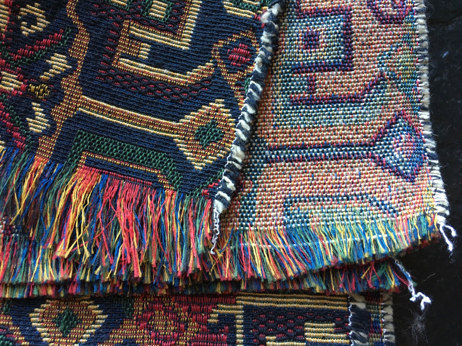 Geometric Jacquard Tapestry Fabric // 98x56 Plus - Etsy