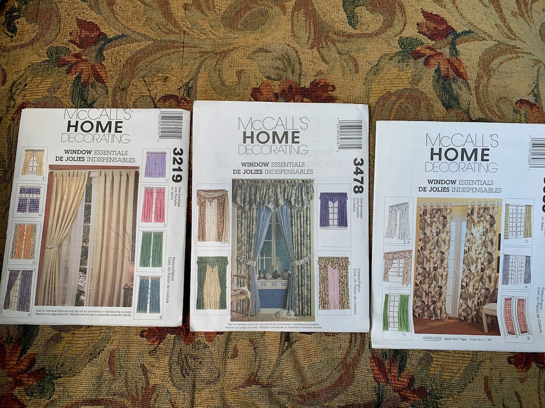Home Decorating Patterns > Your Choice: Mccall's 3219, 3983 > Curtains ...