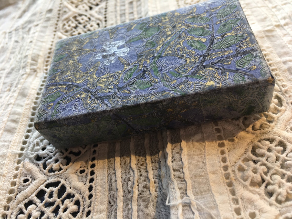 Antique Vintage Paper Box // 1.75x3 Victorian - Etsy