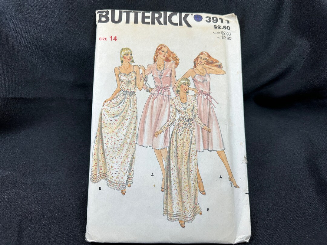 1980s Misses' Jacket & Dress Pattern // Butterick 3911 Sz 14 Unused ...