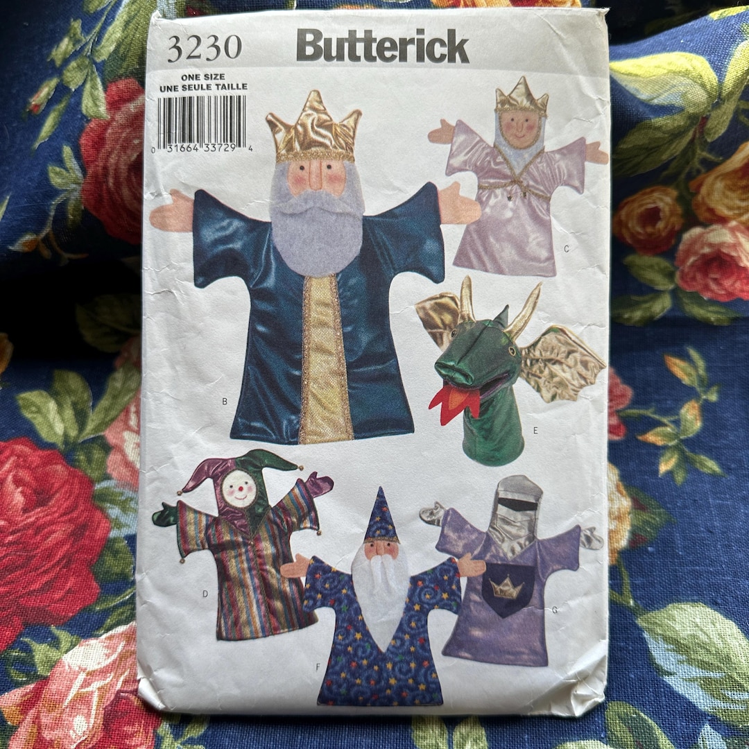Puppet Theater Pattern // Butterick 3230 > Unused > Hand Puppets- Queen ...