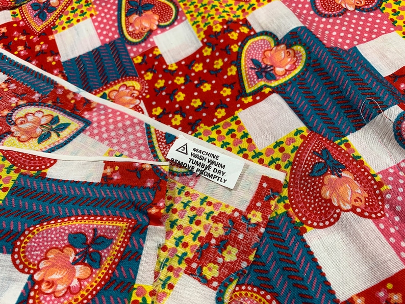 Vintage Cheater Cloth Fabric Scraps // 2 10x44 Pcs - Etsy