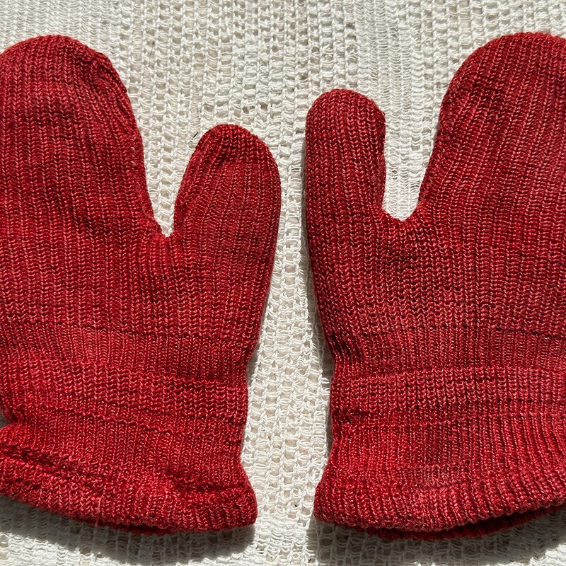 Red Mittens - Etsy