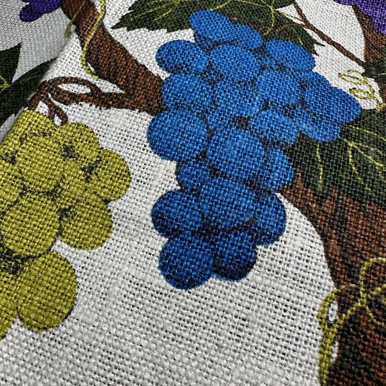 Vintage Kay Dee Grapes Tree of Life Linen Towel // 17x30" > Unused ...