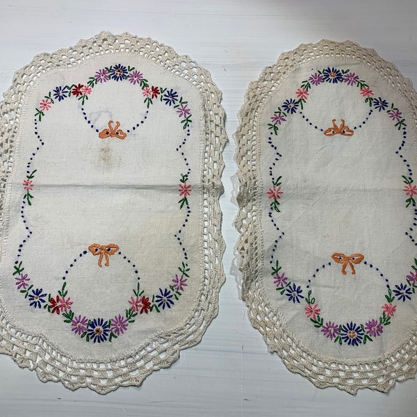 Embroidered Doilies - Etsy
