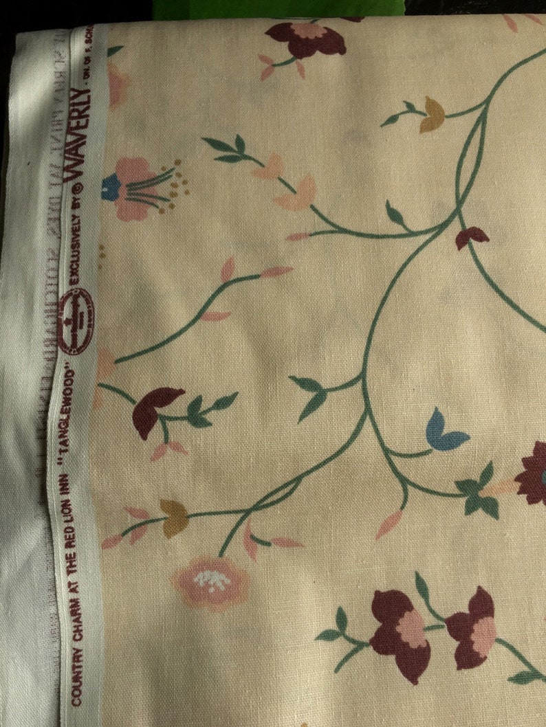 Vintage Waverly "tanglewood" Fabric // 6 Yds X 48" > Schumacher Country ...