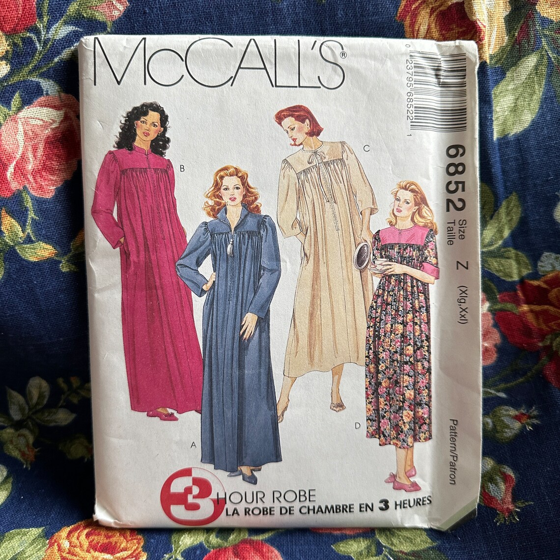 1990s Prairie Robe Pattern // Mccall's 6852 > All Sizes 8-26 > Unused ...