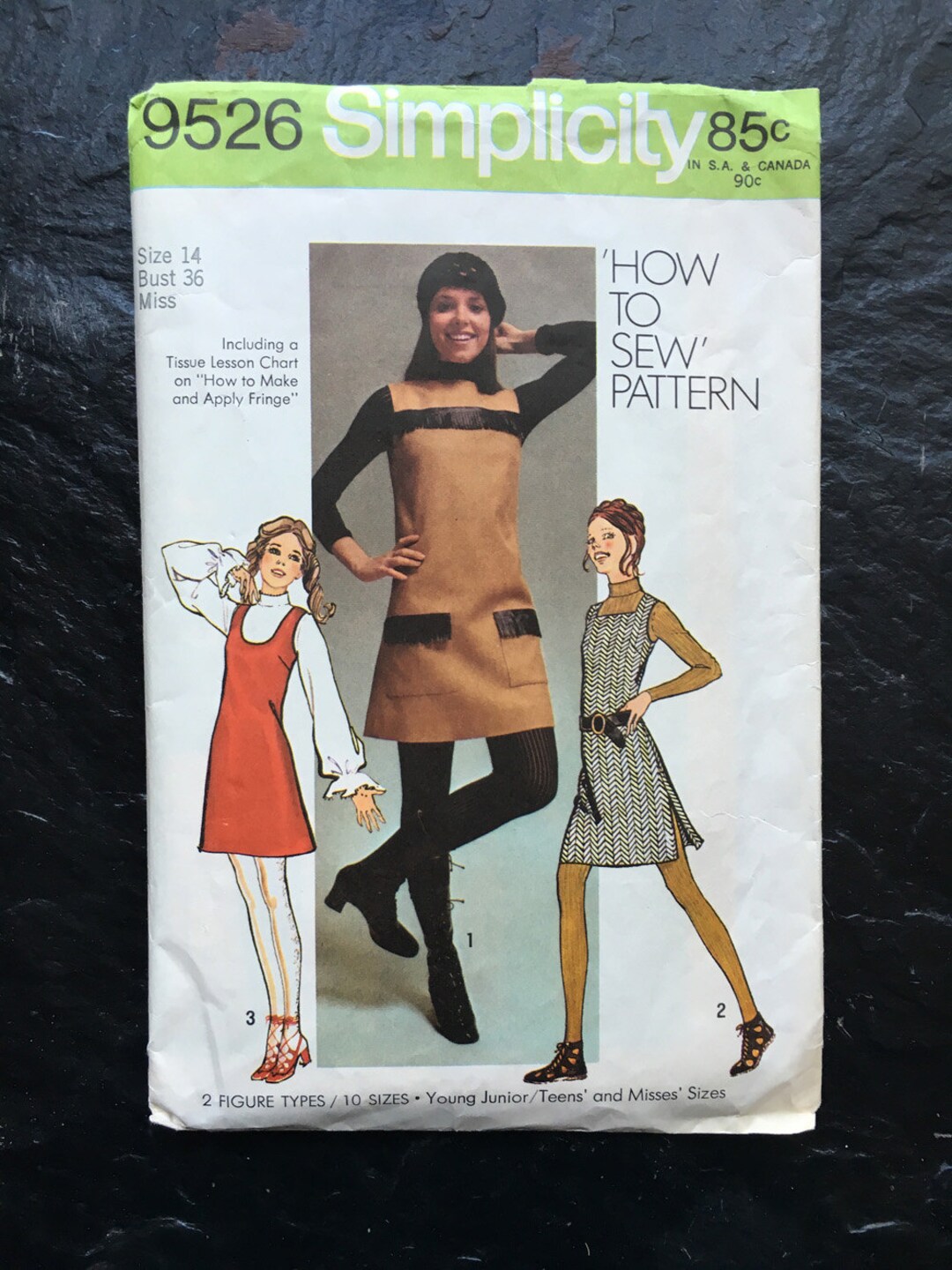 Vintage 1970s Mini-jumper With Three Necklines Pattern // Simplicity ...