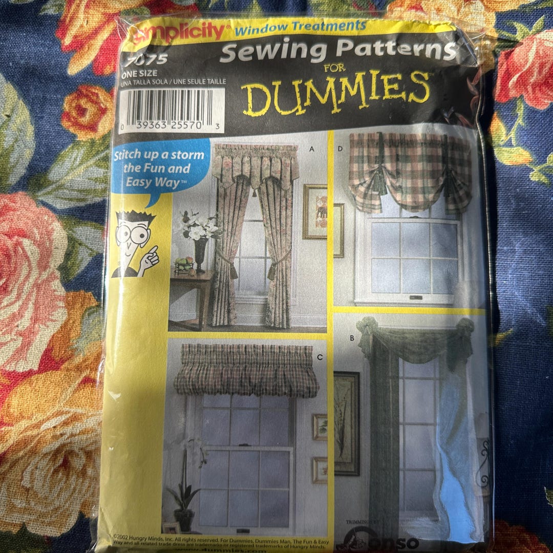 Window Treatments for Dummies Pattern // Simplicity 7075 > Unused ...