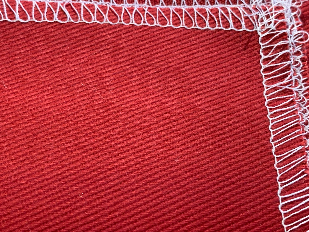 Sienna Red Twill Weave Fabric Sample // 15x24" OR 20x20" > Cotton ...