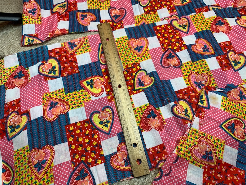 Vintage Cheater Cloth Fabric Scraps // 2- 10x44" Pcs + Sleeves ...