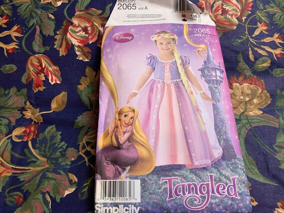 Tangled Disney Princess Costume Pattern // Simplicity 2065 - Etsy