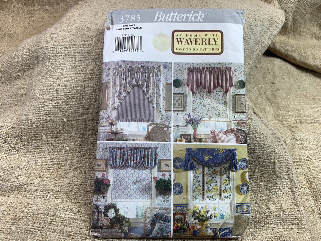 Waverly Window Valance and Shade Pattern // Butterick 3785 > for ...
