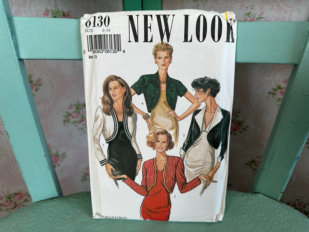 Bolero Jacket Pattern // New Look 6130 > Size 6-8-10-12-14-16 > Unused ...