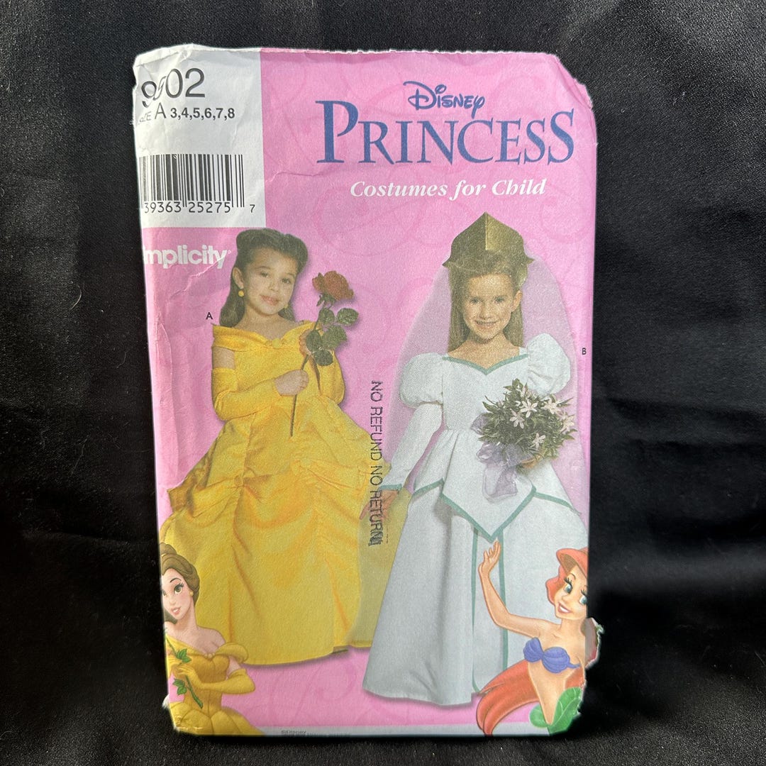 Child's Disney Princess Costumes Pattern // Simplicity 9902 > Child Sz ...