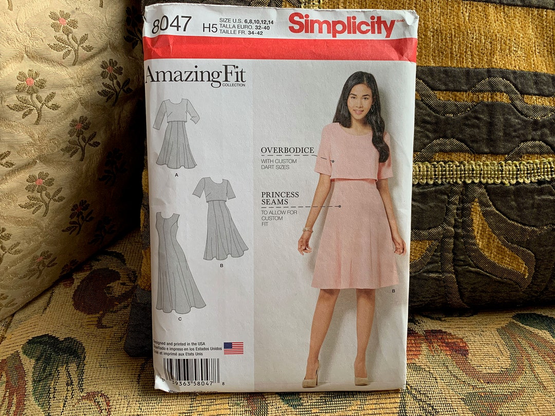 Dress in 3 Lengths With Overbodice Pattern // Simplicity 8047 Amazing ...