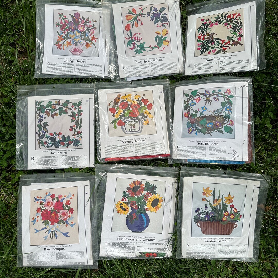 Foxglove Garden Designer Series Quilt Block Pattern by Jeana Kimball ...
