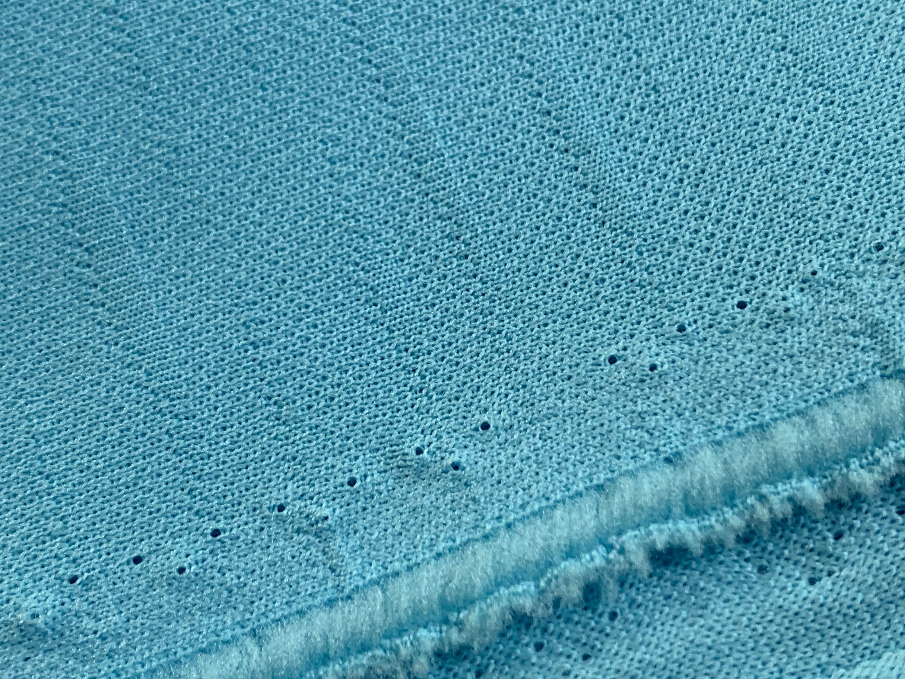 Vintage Robins Egg Blue Polyester Knit Fabric // 50x62" > Unused ...