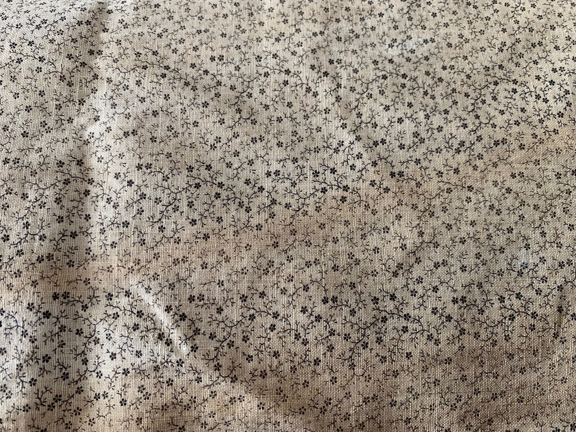 Antique Vintage 1800s Cotton Fabric Drawstring Bag // | Etsy