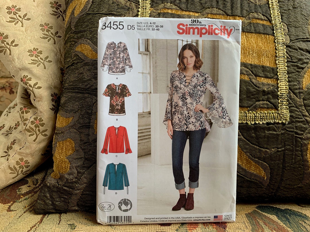 Misses' Pullover Blouse in Two Lengths W Sleeve Variations Pattern ...